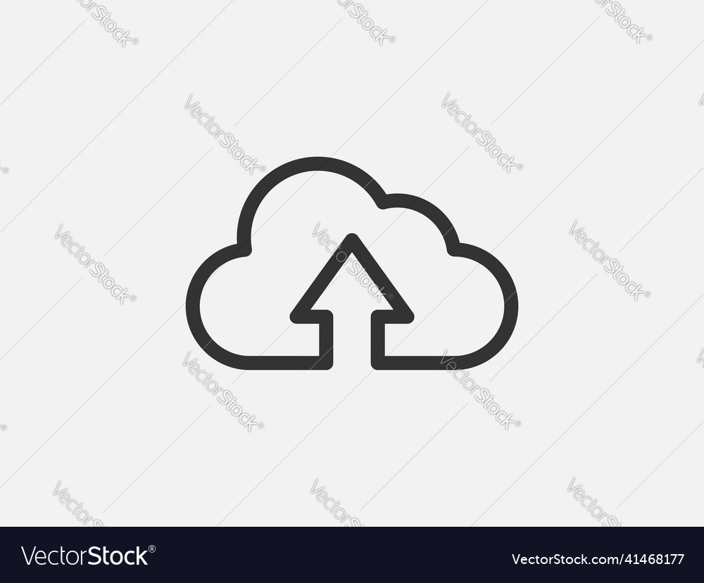 Technology icon cloud computing connection big Vector Image