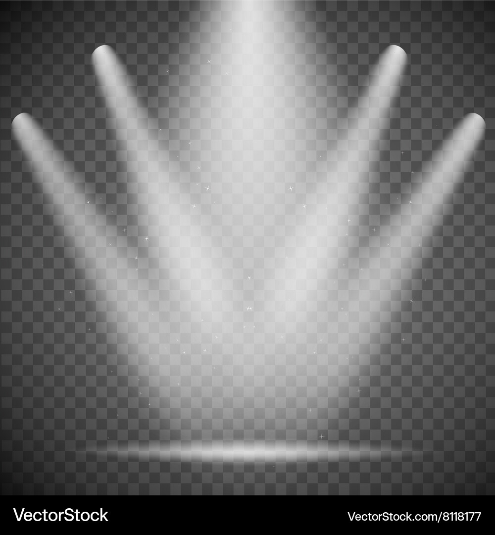 Transparent Spotlight Effects Royalty Free Vector Image
