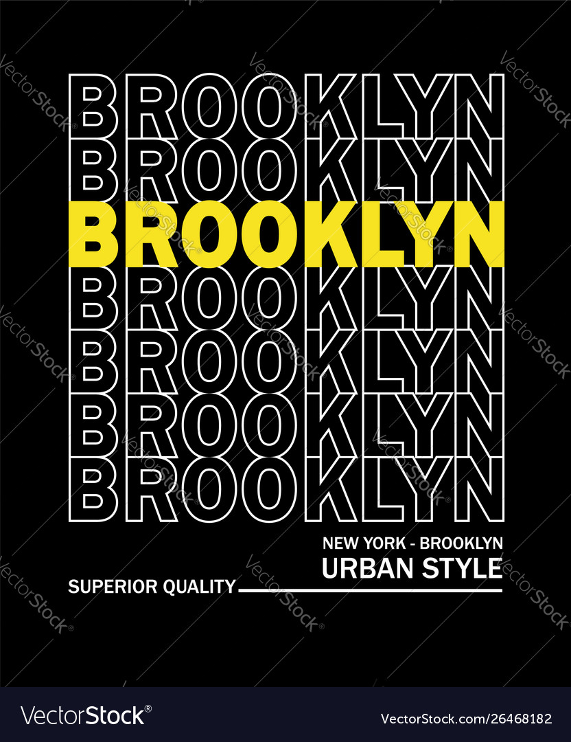 Brooklyn Royalty Free Vector Image - VectorStock