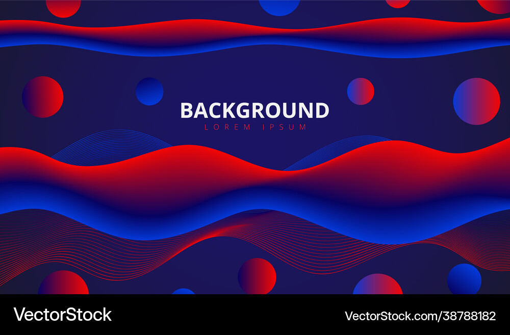Colorful abstract waves new style background free Vector Image