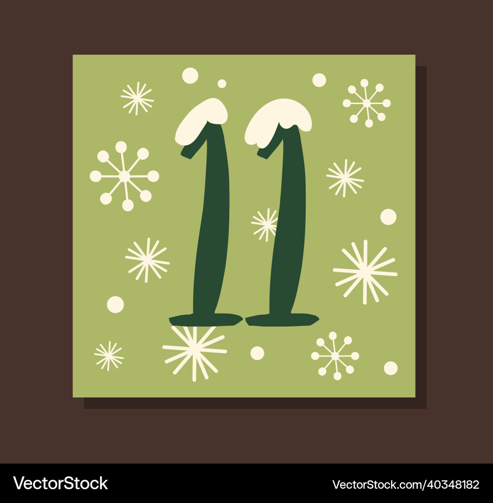 Cover for advent calendar Royalty Free Vector Image