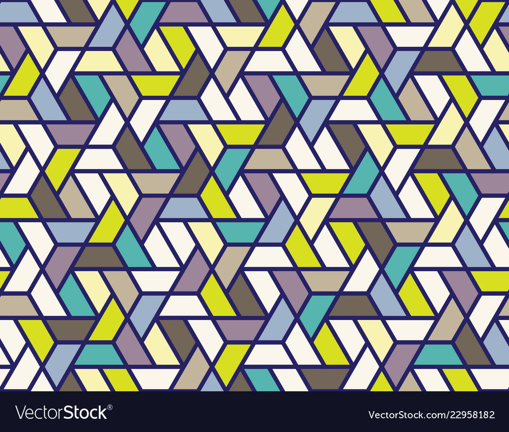 Geometric grid seamless pattern Royalty Free Vector Image