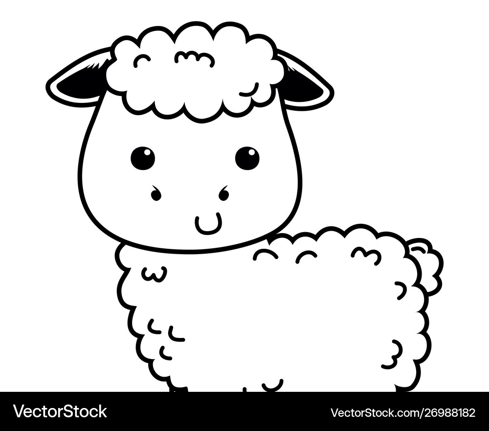 Isolated sheep cartoon design Royalty Free Vector Image