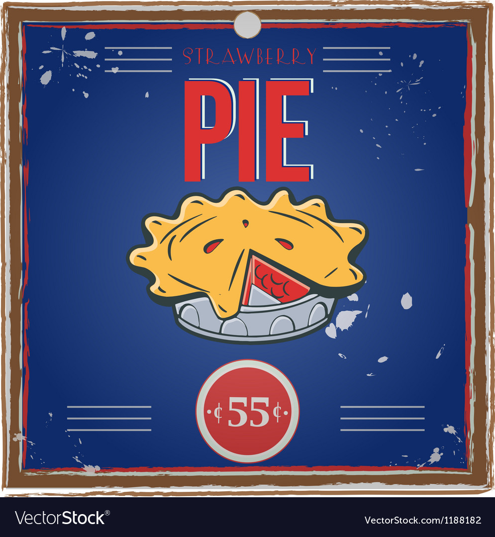 Pieposter Royalty Free Vector Image - VectorStock