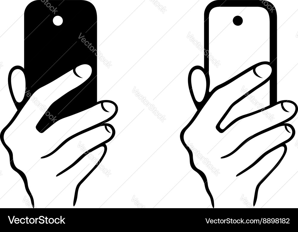 Taking selfie photo on smartphone Royalty Free Vector Image