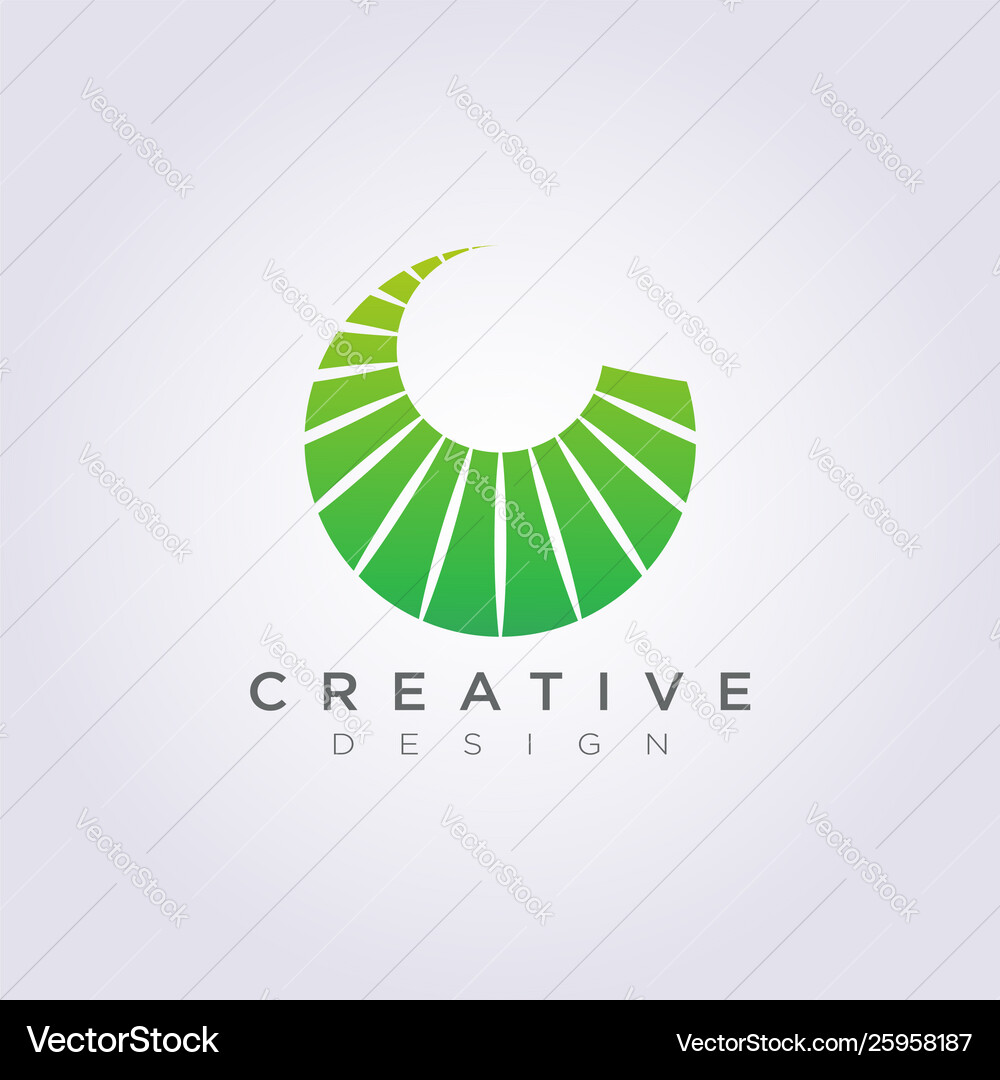 abstrakte kreis design clipart symbol logo Vektorbild