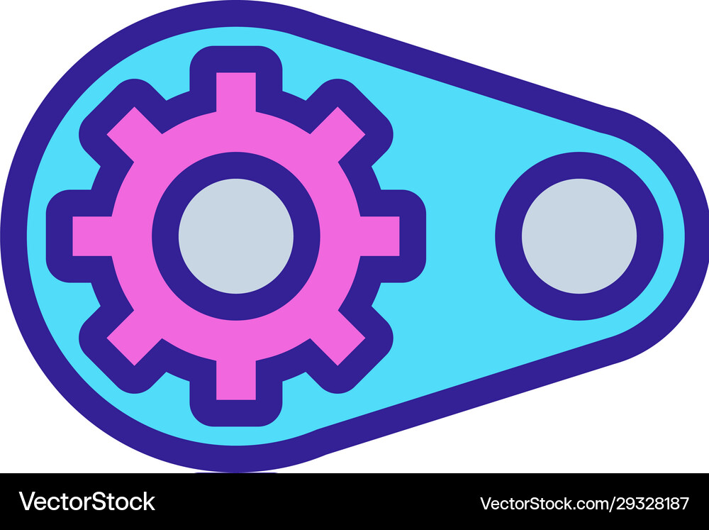 Automation icon isolated contour symbol Royalty Free Vector