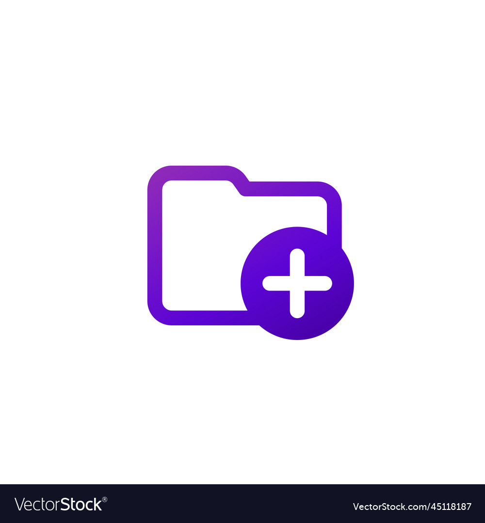 Create new folder icon for apps Royalty Free Vector Image Create new folder icon for apps Royalty Free Vector Image