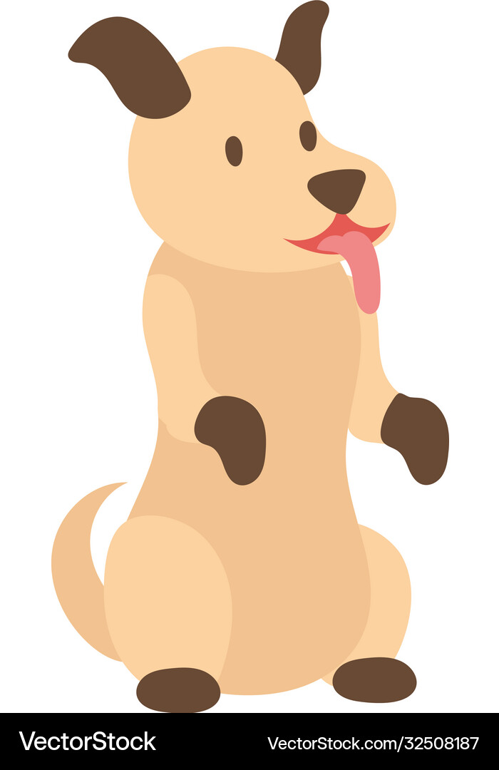 Cute dog pet hand draw style icon Royalty Free Vector Image