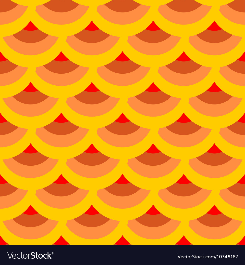 Half-round geometric seamless pattern 4708 Vector Image