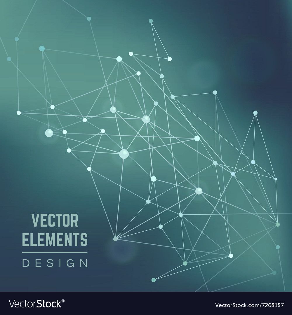 Molecule Structure Abstract Background Royalty Free Vector