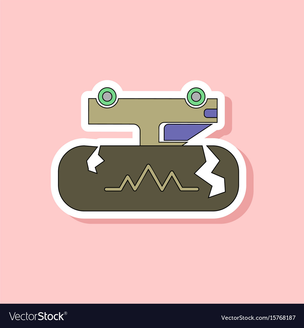 Paper Sticker On Stylish Background Natural Vector Image