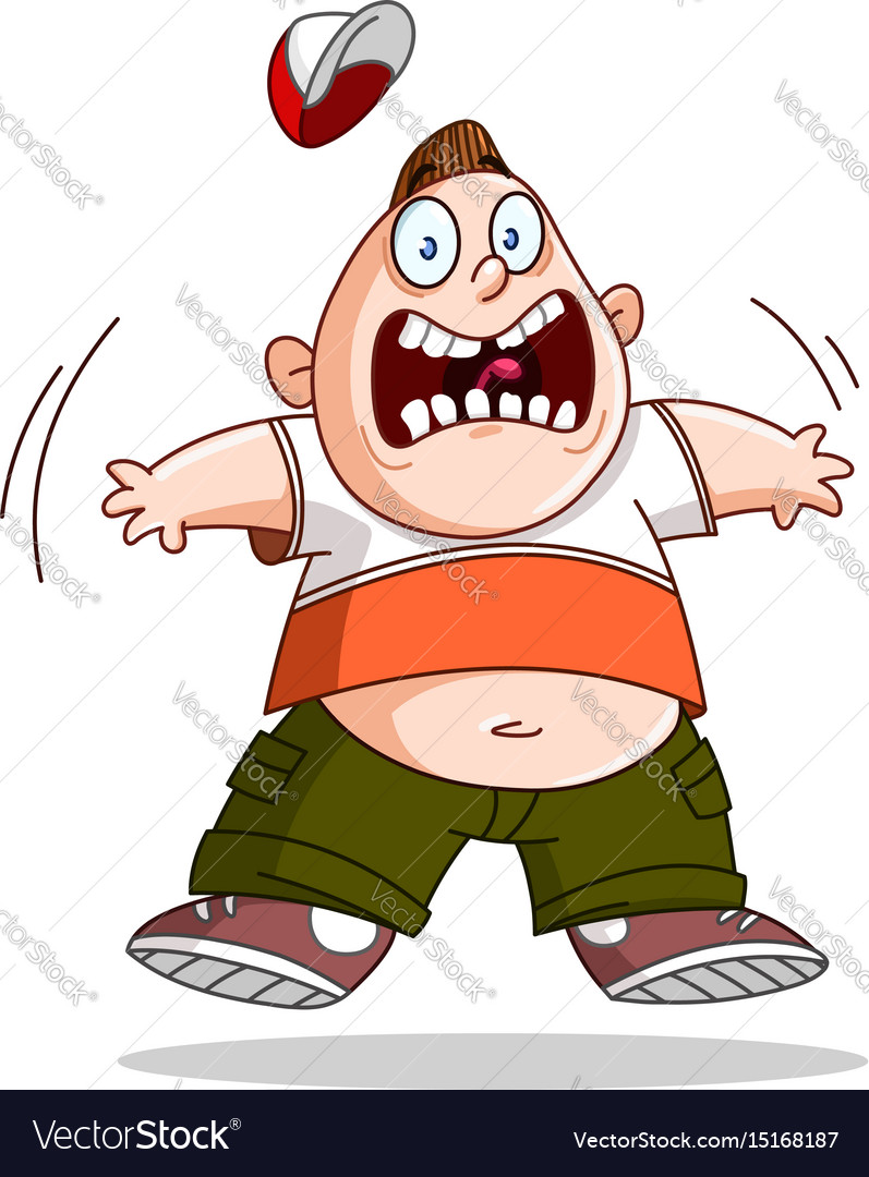 Scared kid Royalty Free Vector Image - VectorStock