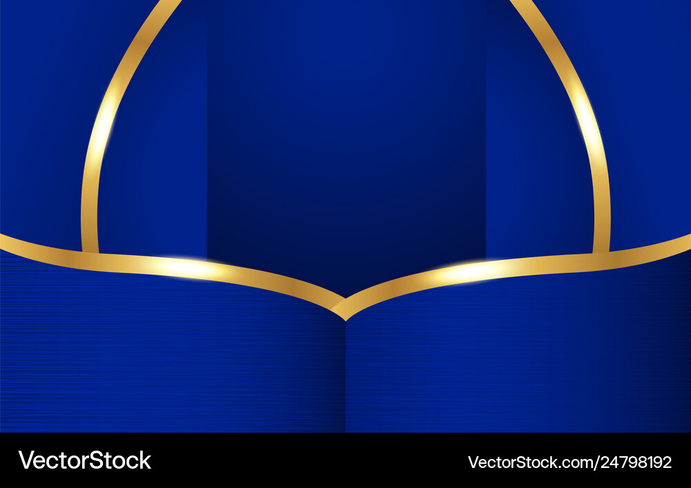 Abstract blue background in premium indian style Vector Image