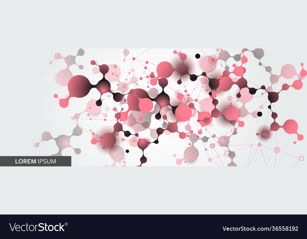 Abstract molecule template Royalty Free Vector Image
