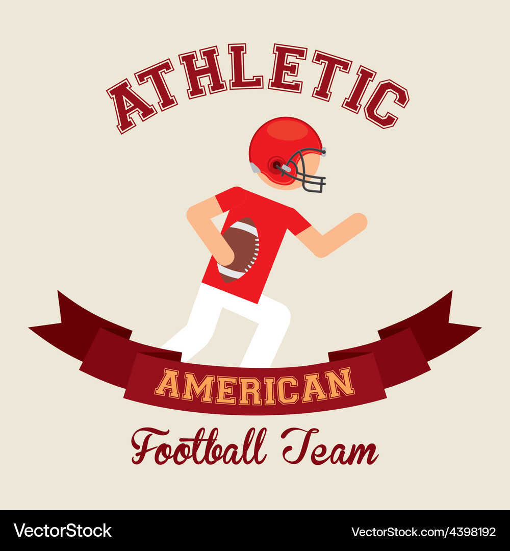 American football Royalty Free Vector Image - VectorStock