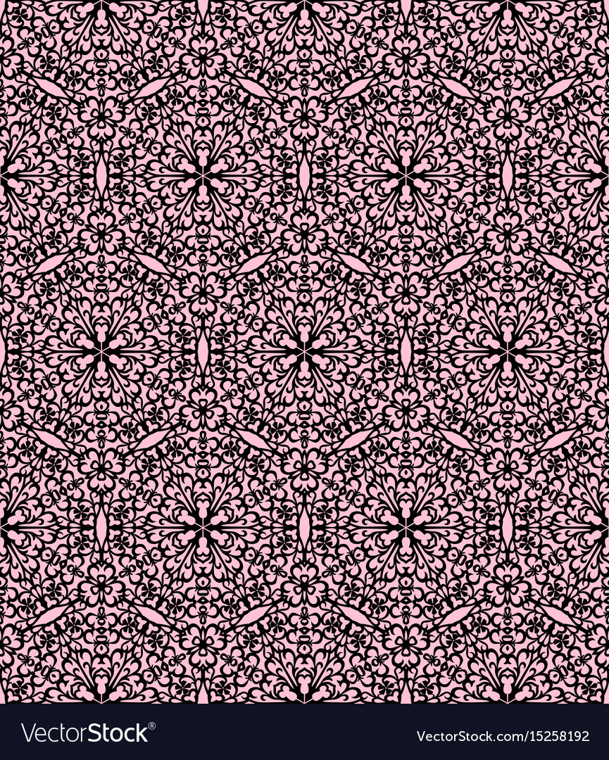 Black decorative pattern Royalty Free Vector Image