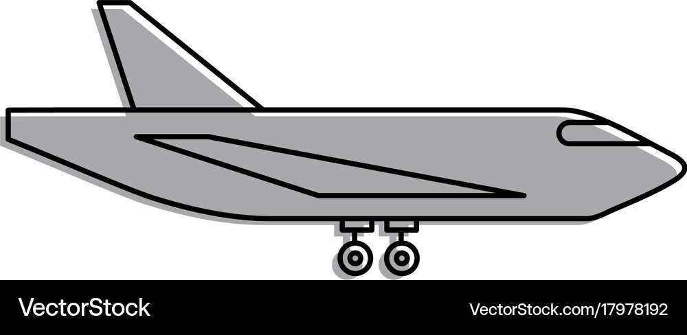 Delivery cargo airplane logistic transport Vector Image