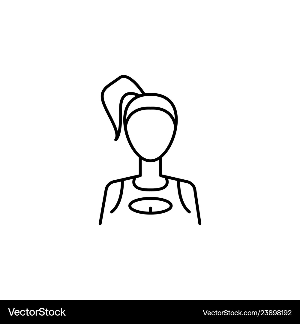 Girl on race icon element racing Royalty Free Vector Image