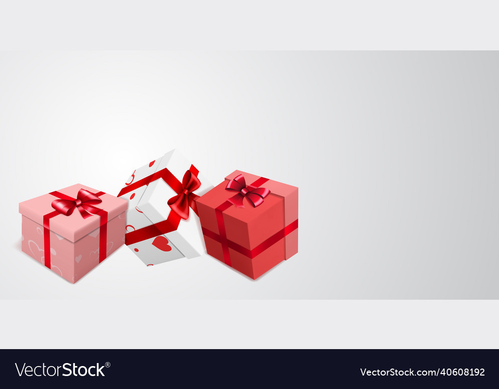 With gift boxes Royalty Free Vector Image - VectorStock
