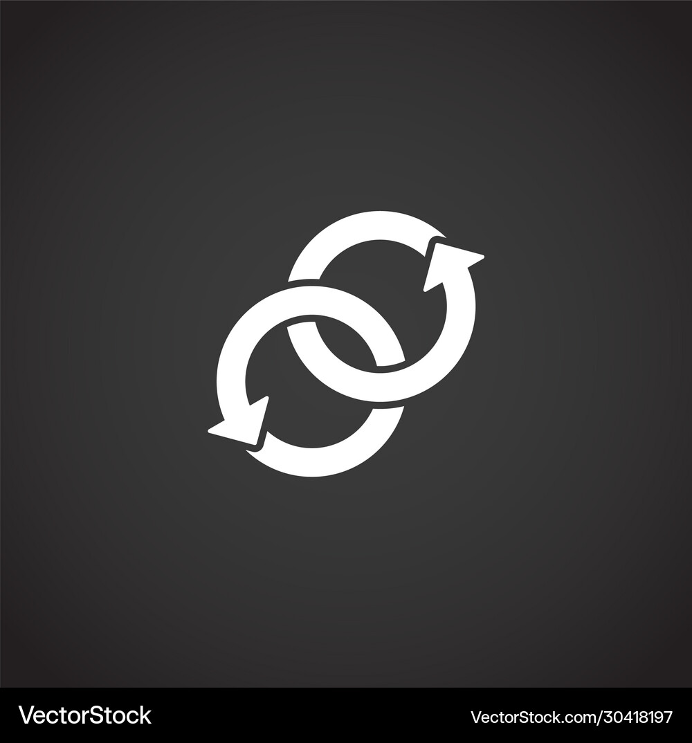 Arrow related icon on background for graphic Vector Image