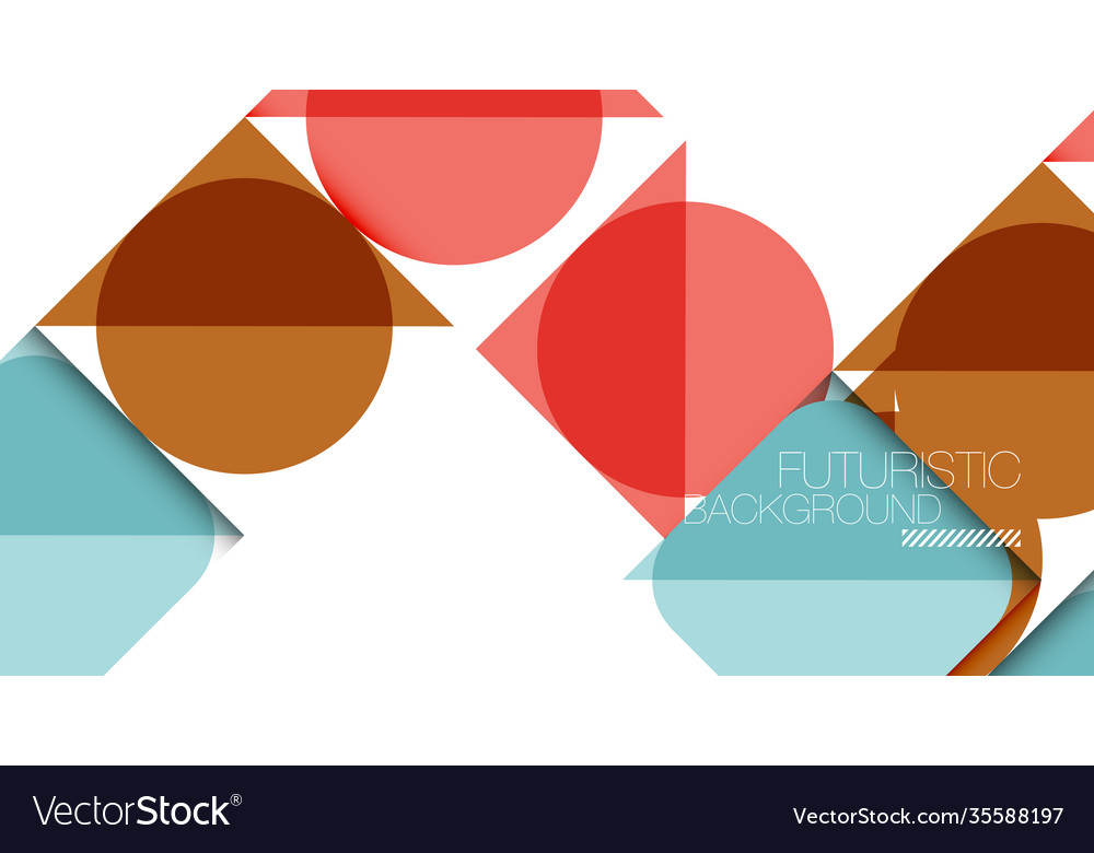 Clean minimal geometric abstract background Vector Image