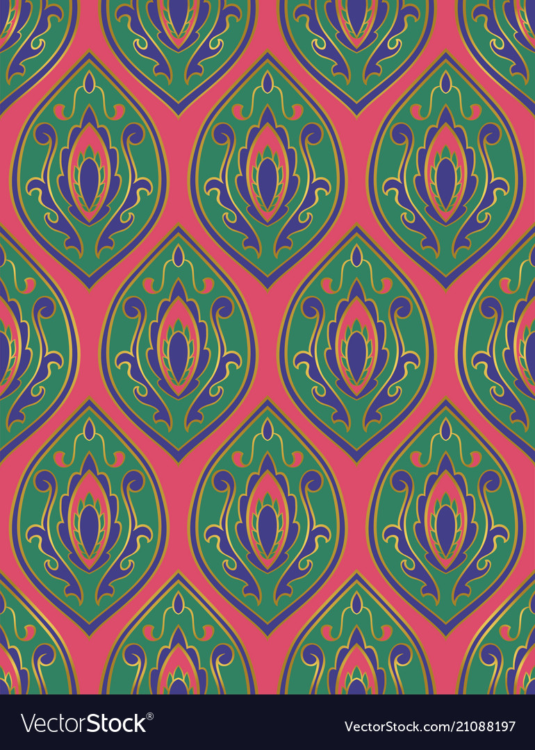 Colorful eastern pattern Royalty Free Vector Image