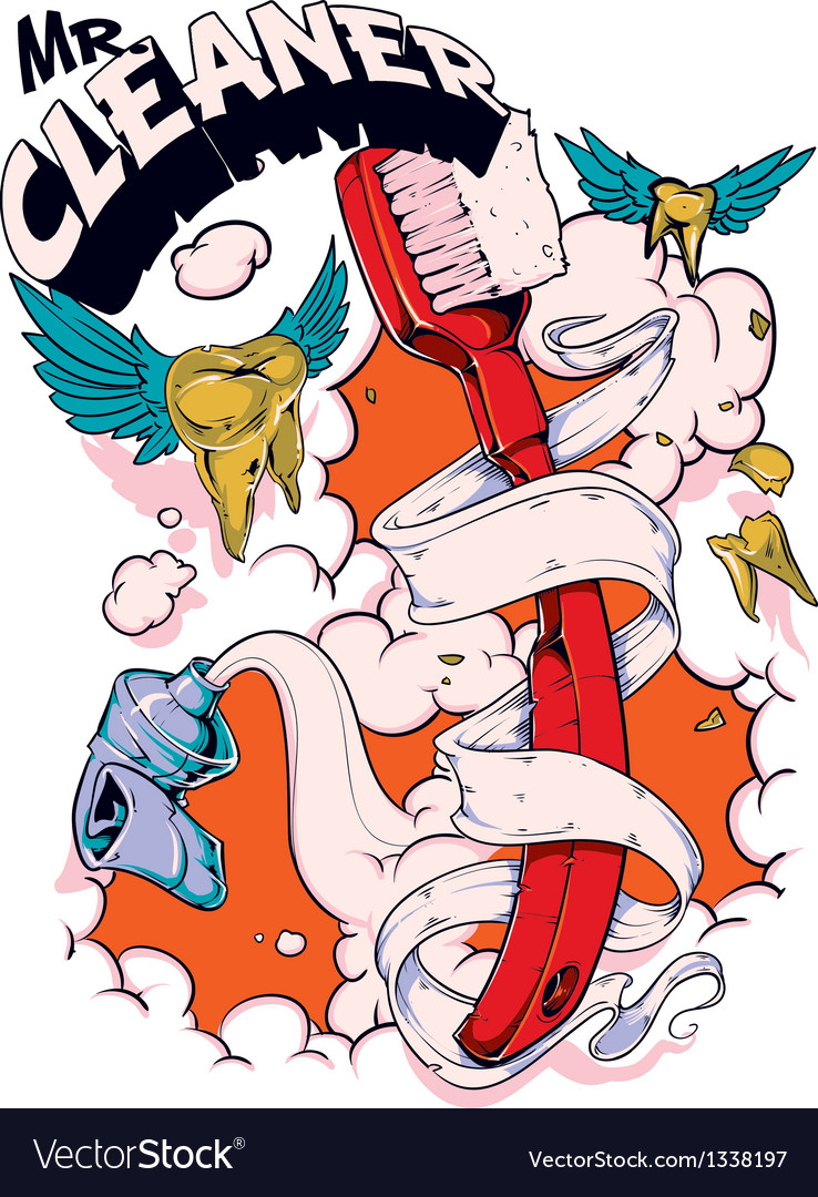 Mr cleaner Royalty Free Vector Image - VectorStock