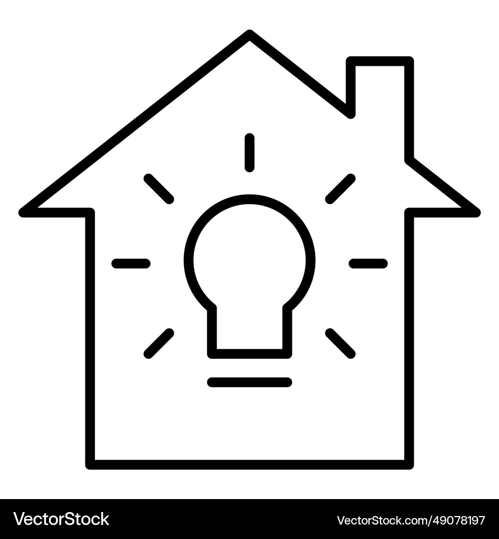 Residential electricity icon Royalty Free Vector Image