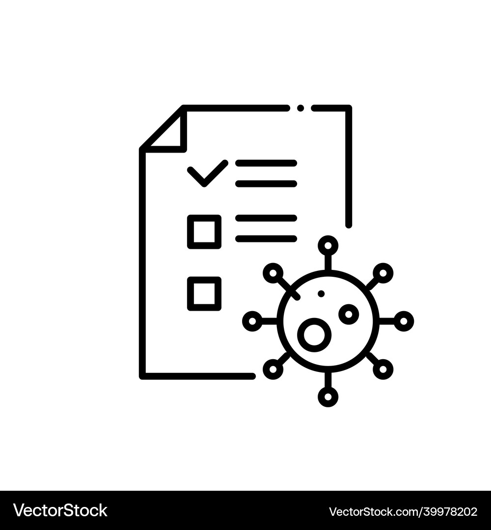 Coronavirus testing medical health check up icon Vector Image