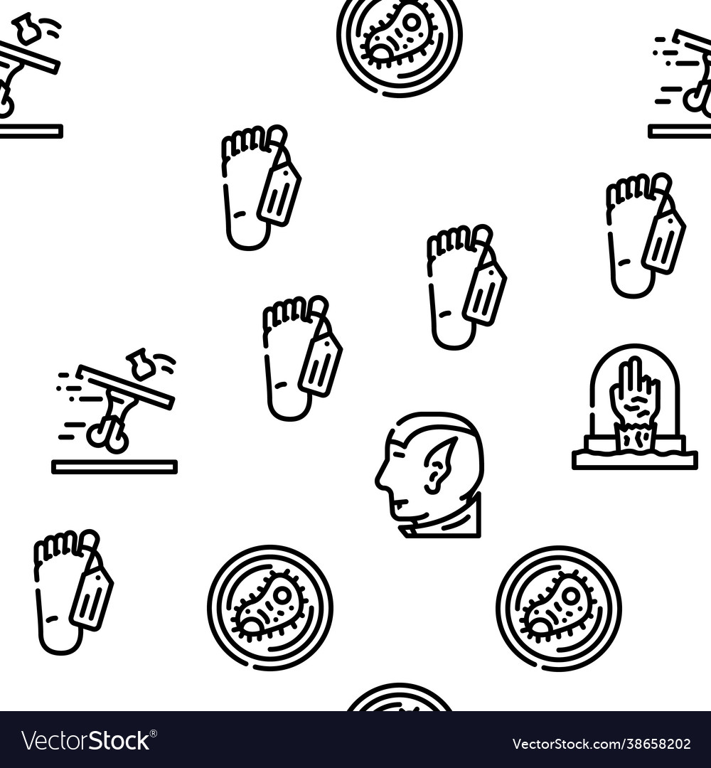 Fear phobia problem seamless pattern Royalty Free Vector