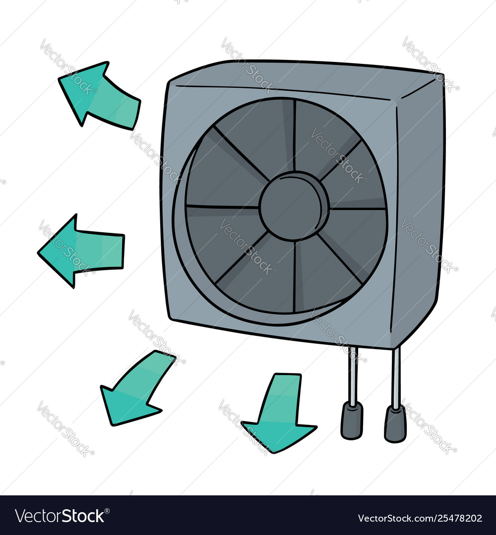 Ventilating fan Royalty Free Vector Image - VectorStock