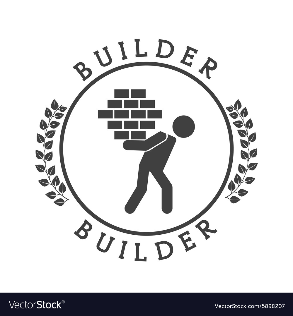 Builder icon Royalty Free Vector Image - VectorStock