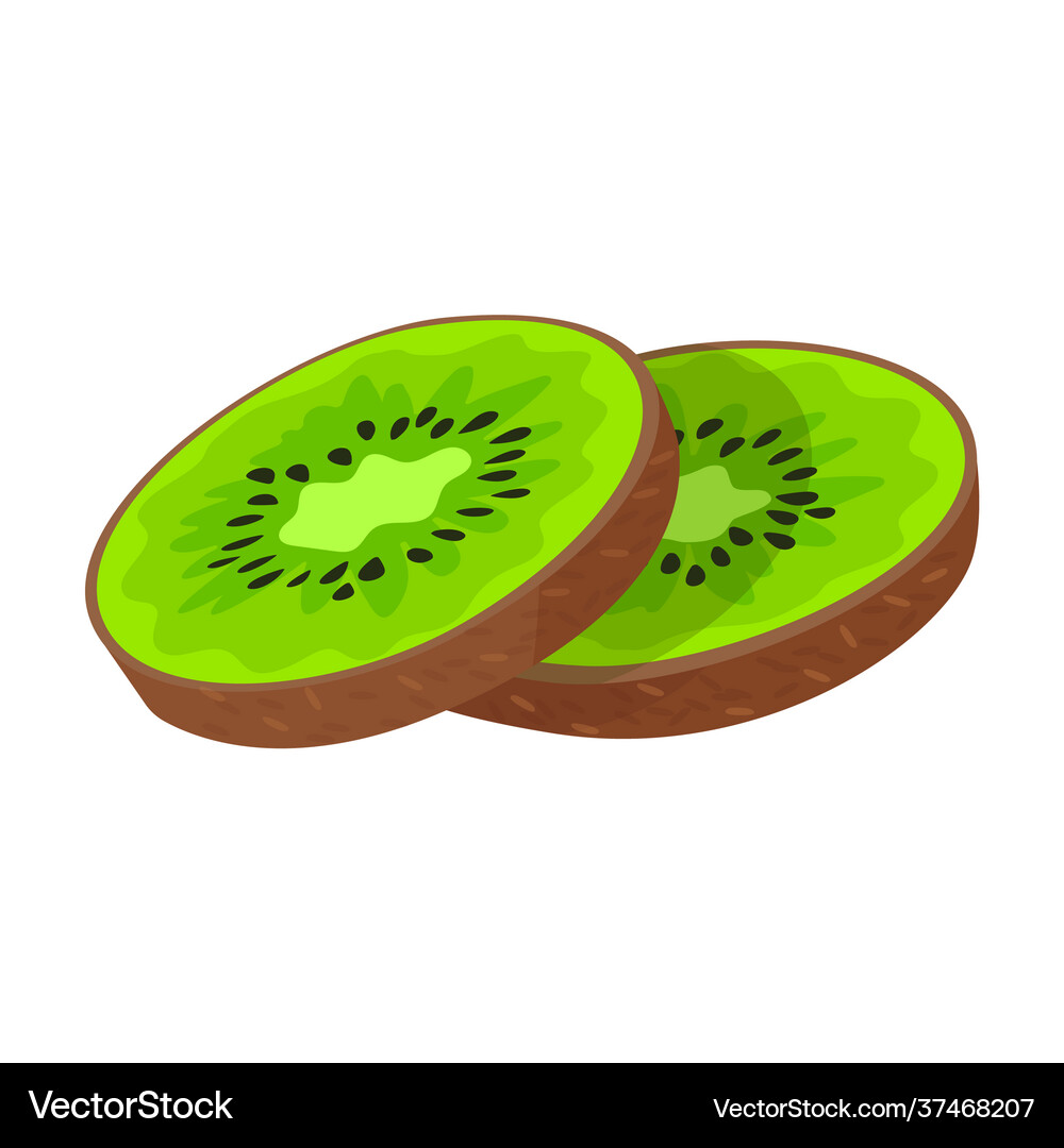Kiwi iconcartoon icon isolated Royalty Free Vector Image