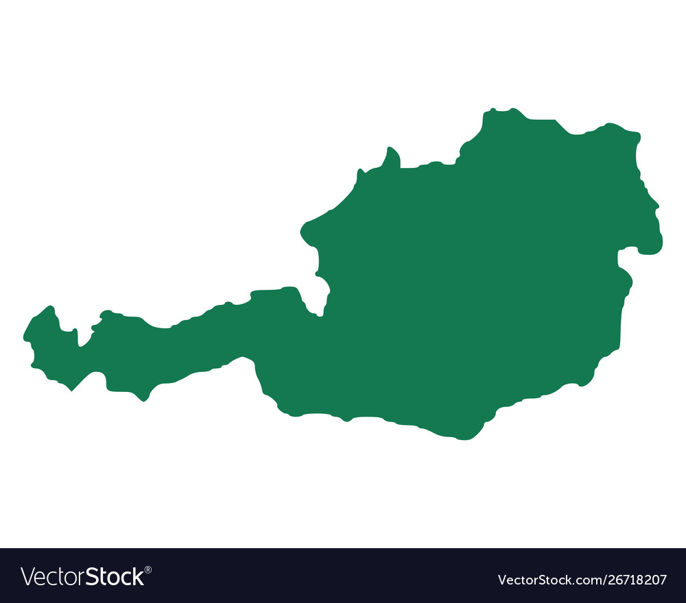 Map austria Royalty Free Vector Image - VectorStock