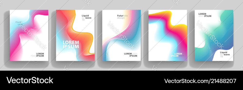 Modern covers template design set of trendy Vector Image