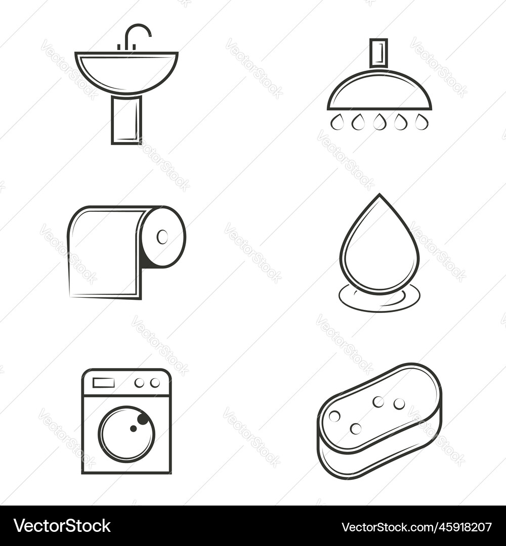 On the theme hygiene Royalty Free Vector Image