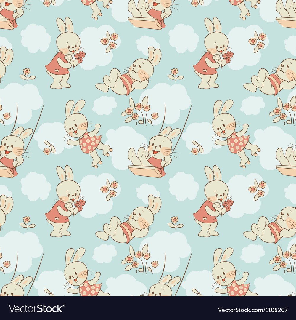 Rabbits Royalty Free Vector Image - VectorStock