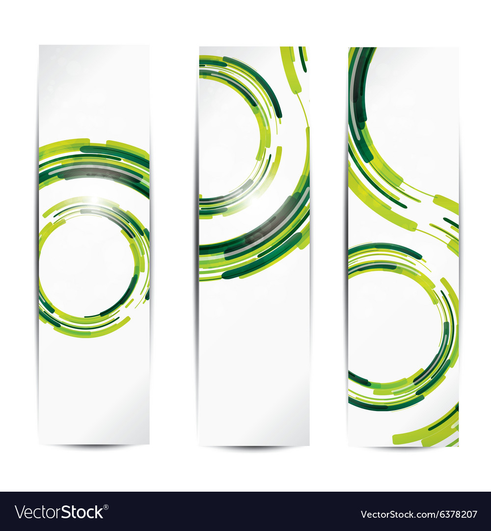 Set Of Abstract Colorful Web Headers And Cards Vector Image