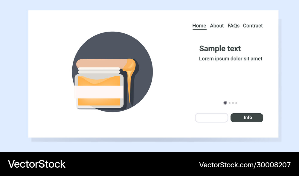 Wooden waxing spatula stick and container Vector Image