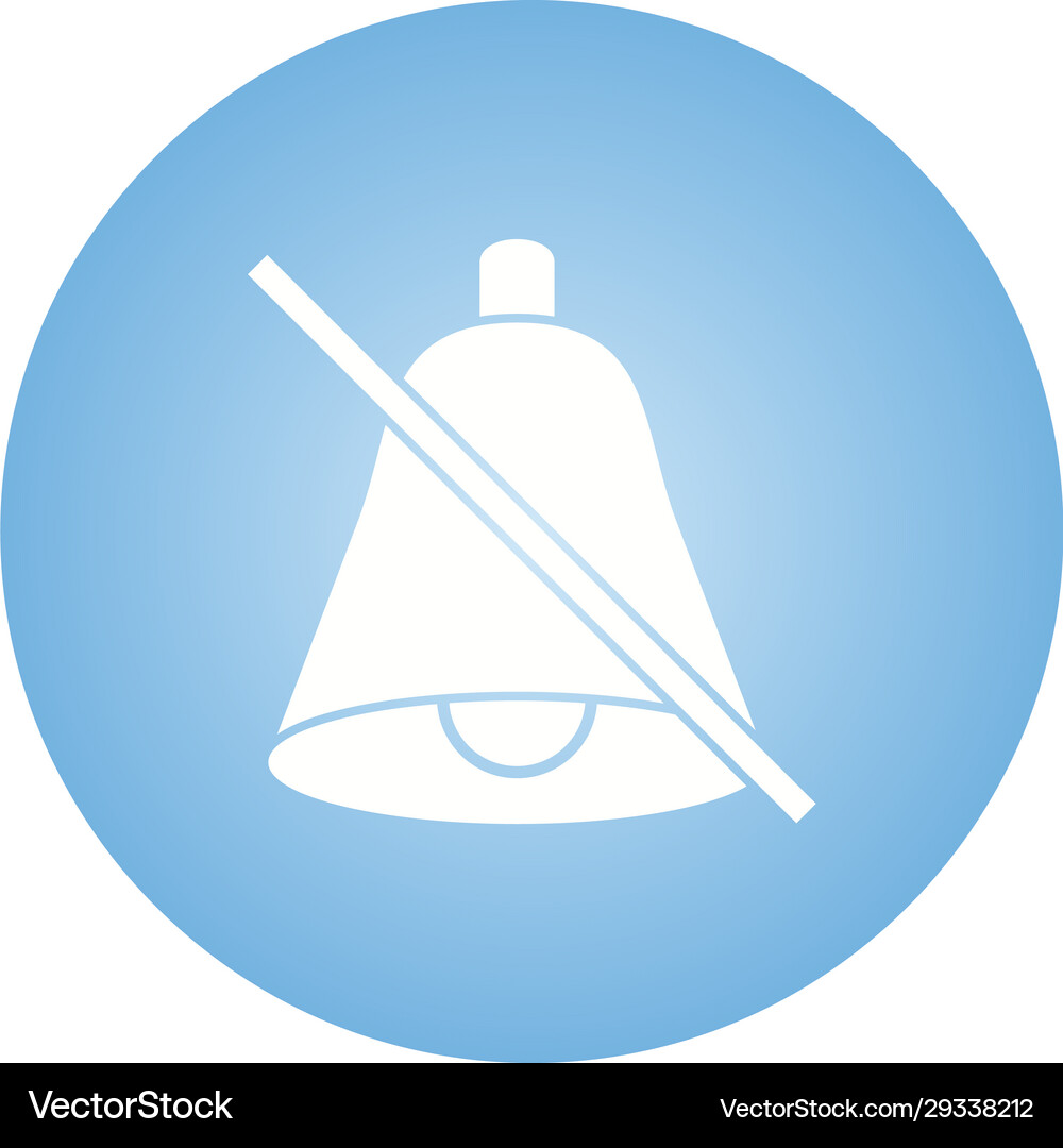 Beautiful no sound glyph icon Royalty Free Vector Image