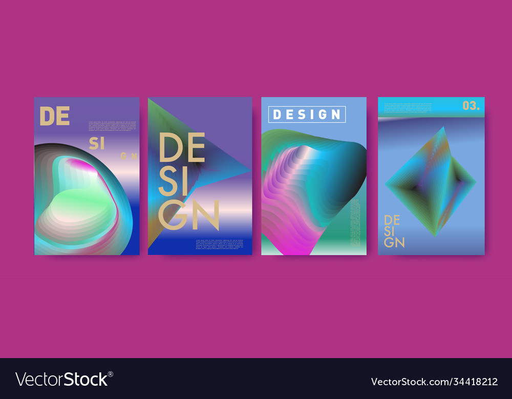 Colorful Gradient Fluid Abstract Background Vector Image