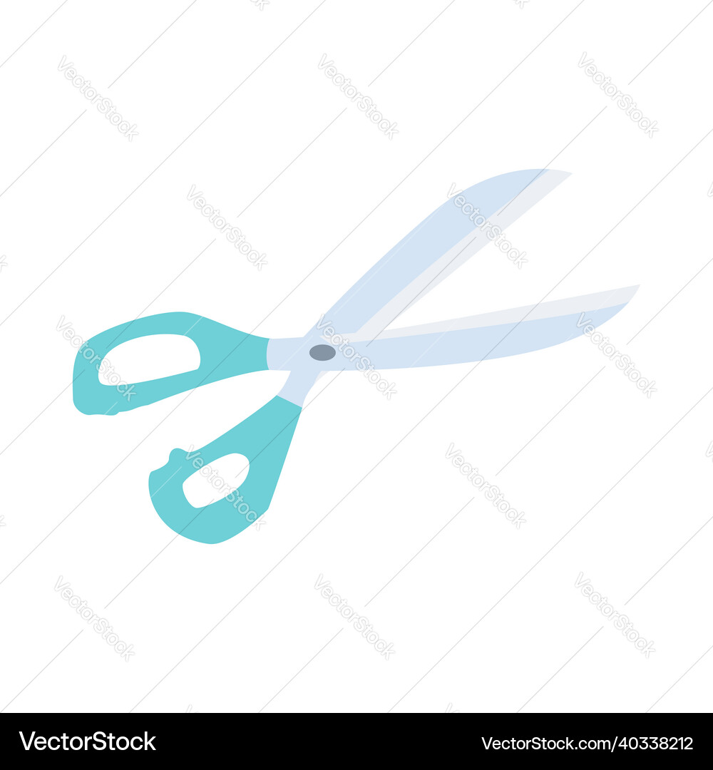 Flat icon of scissors icon isolated on white Vector Image