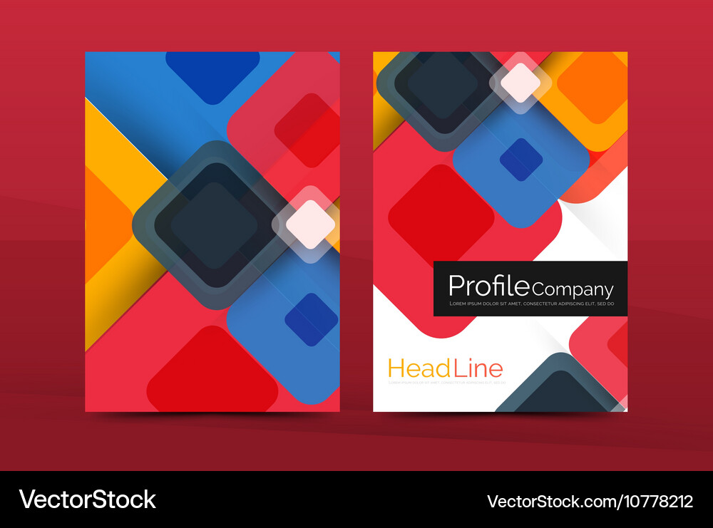 Geometric abstract background business company Vector Image