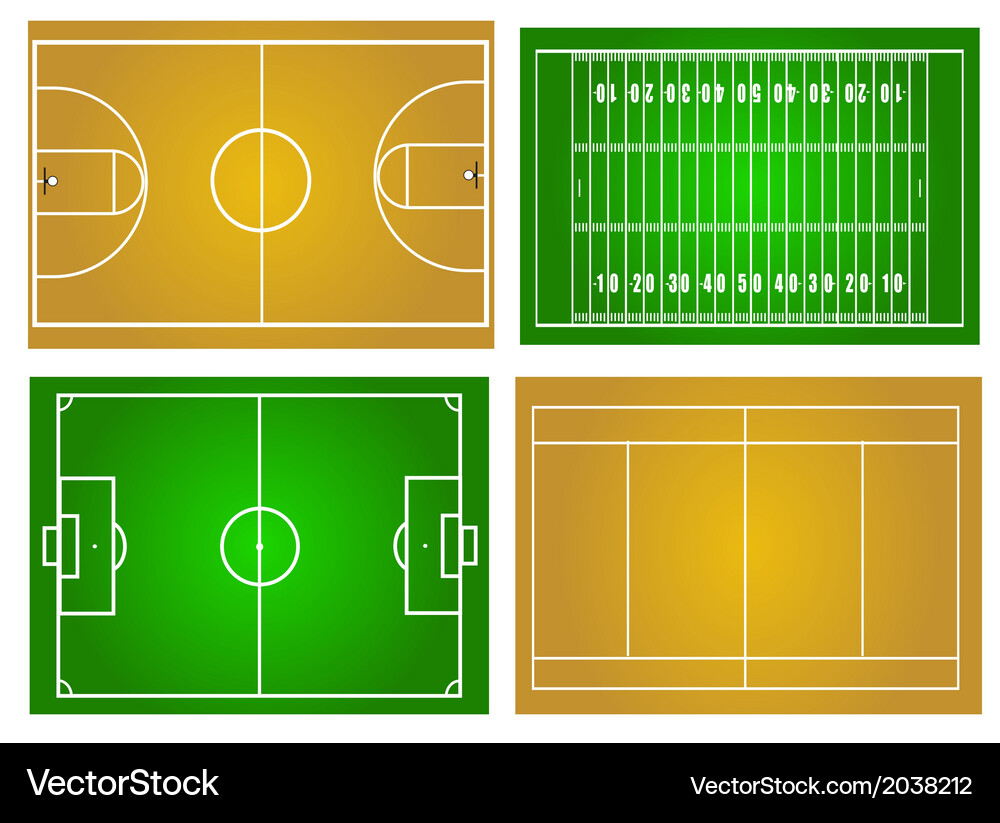 Outdoor Sports Field Royalty Free Vector Image