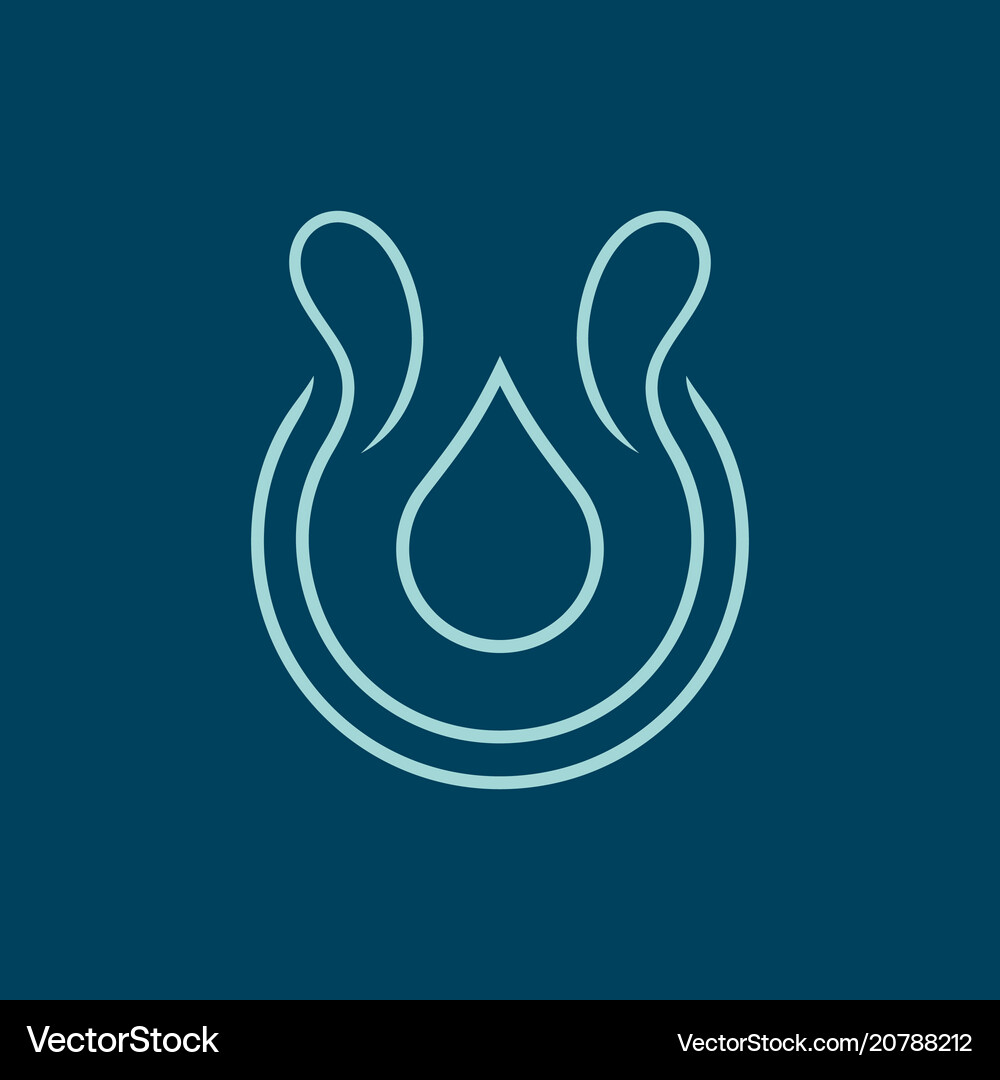 Sign letter u Royalty Free Vector Image - VectorStock