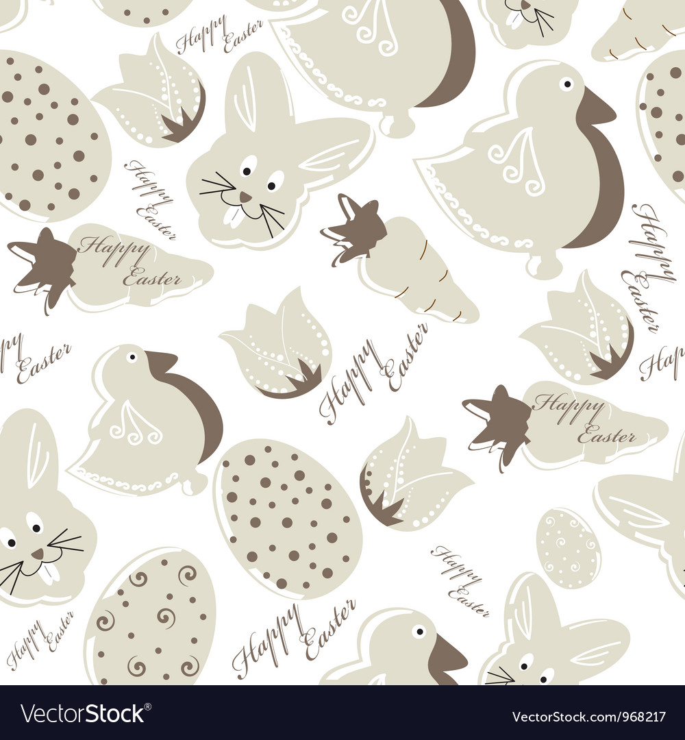 Colorful easter seamless pattern background Vector Image