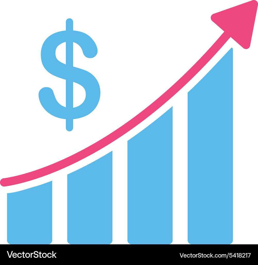 Sales icon from business bicolor set Royalty Free Vector