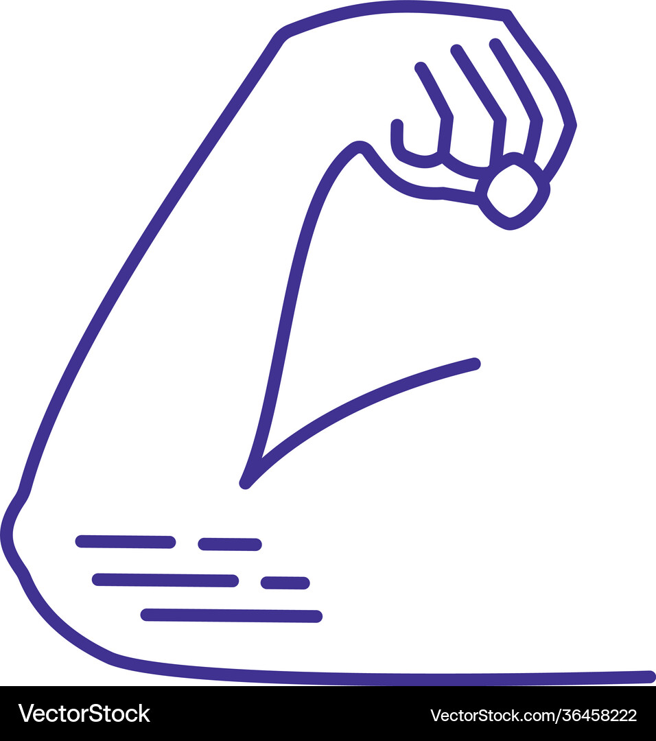 Elbow injuries rgb color icon Royalty Free Vector Image