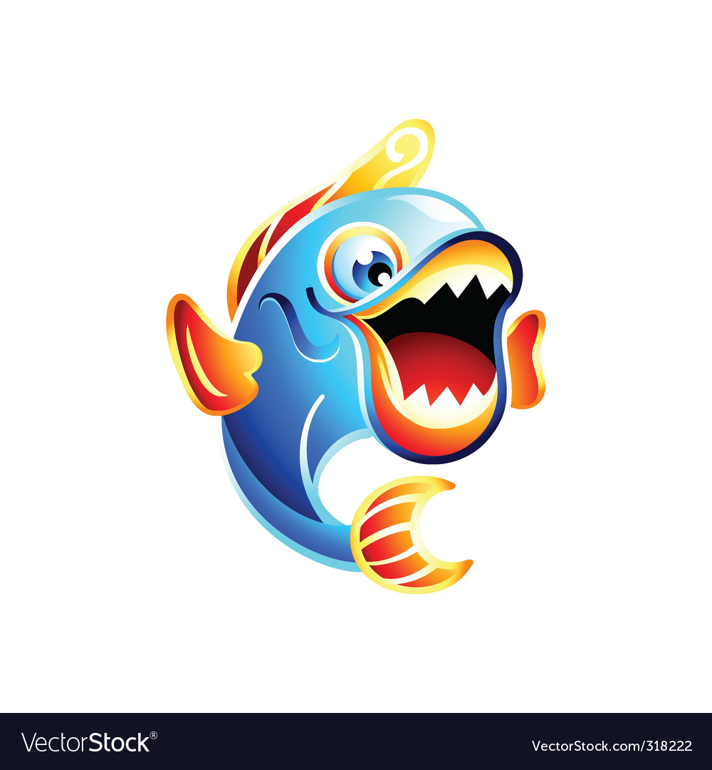 Fun fish Royalty Free Vector Image - VectorStock